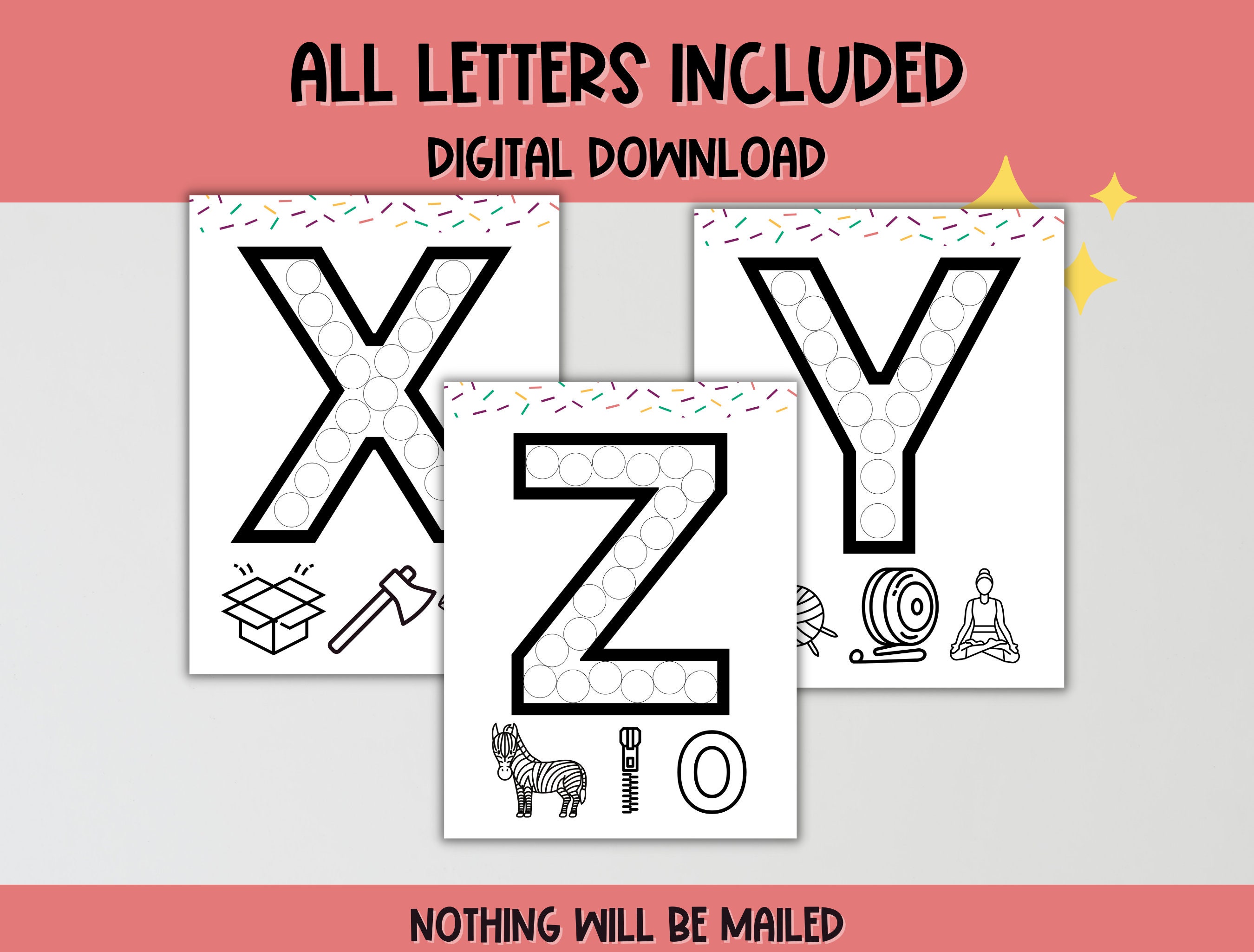 Alphabet Dot Marker Pages, Alphabet Printable, Alphabet Coloring Pages ...