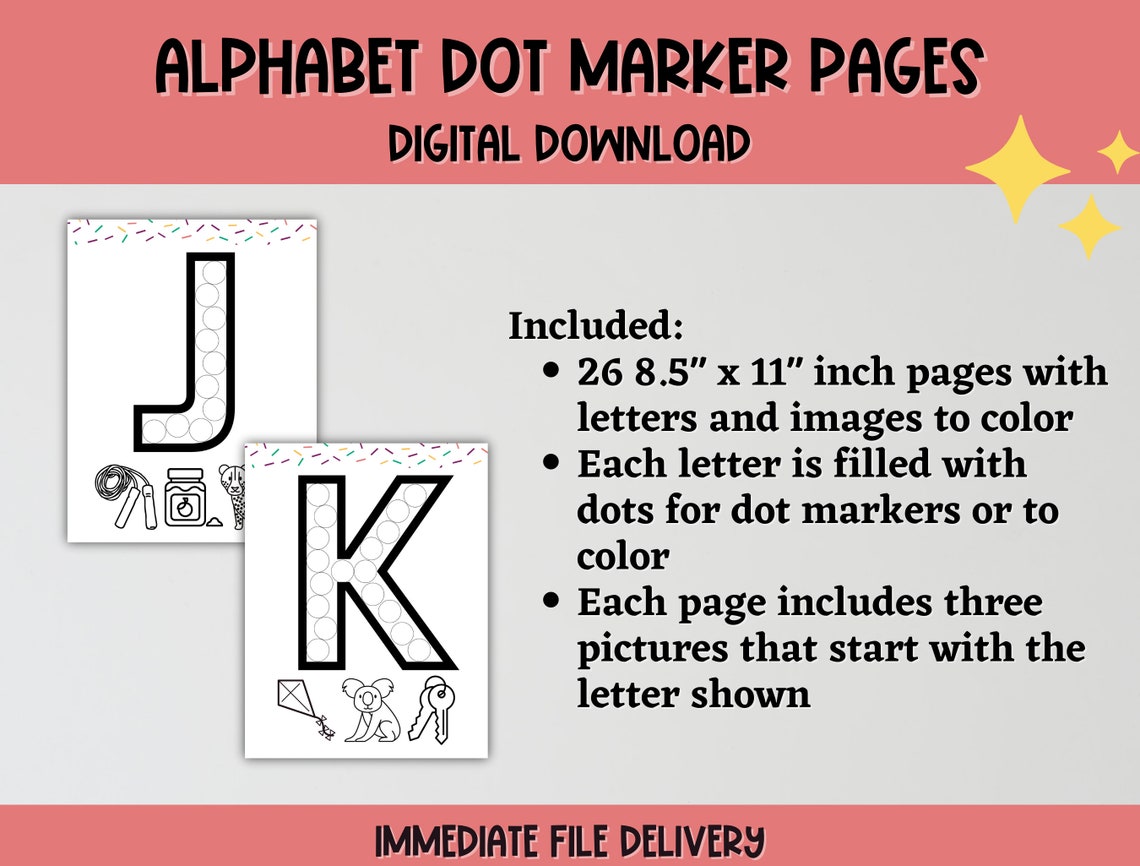 Alphabet Dot Marker Pages, Alphabet Printable, Alphabet Coloring Pages ...