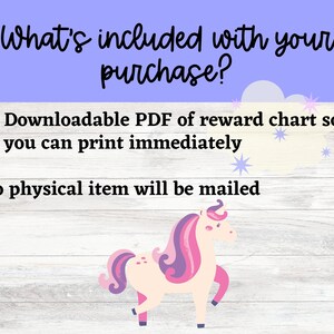 Unicorn Reward Chart, Unicorn Chore Chart, Potty Training Chart ...