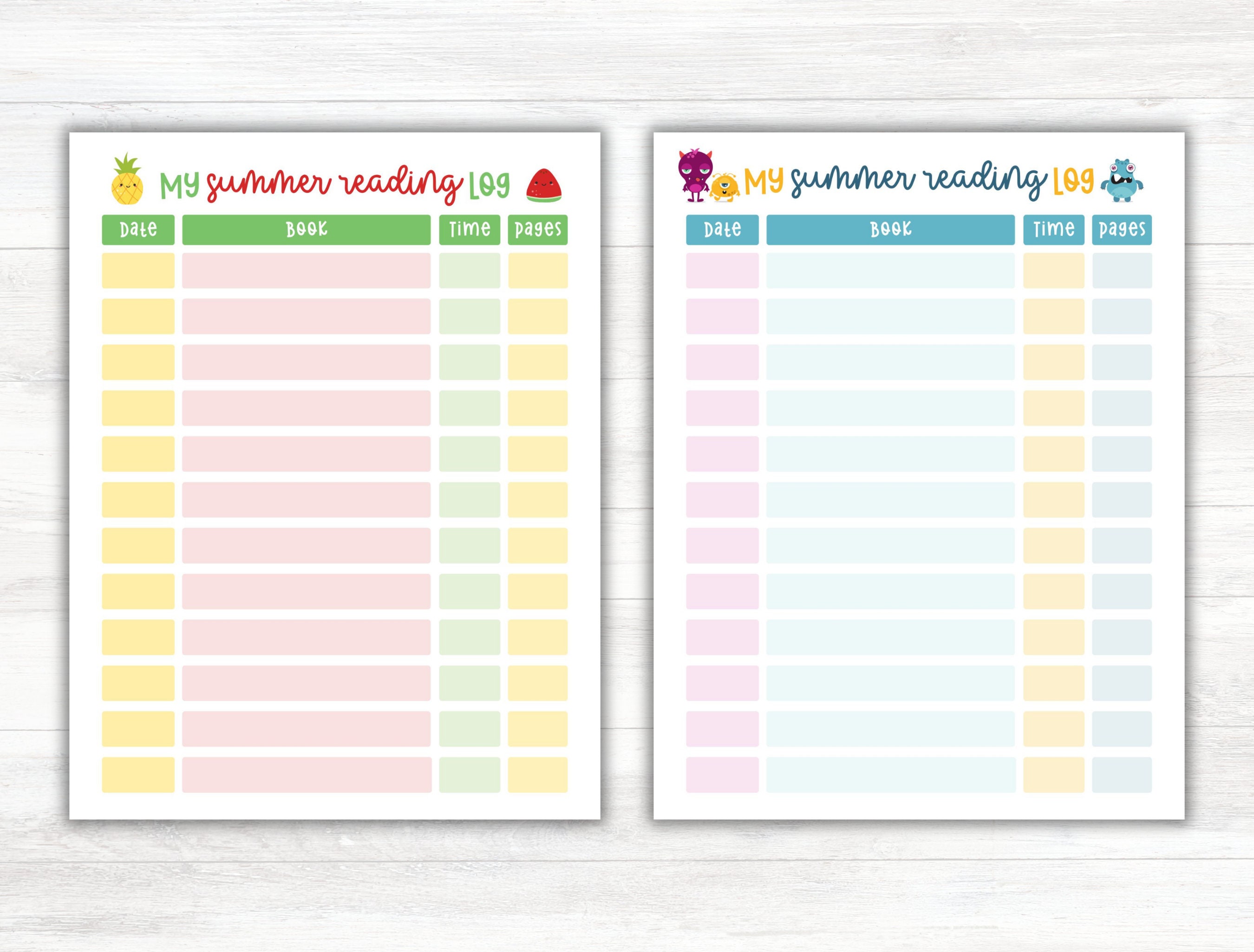 Reading Log Bundle, Reading Log for Kids, Book Tracker for Kids ...
