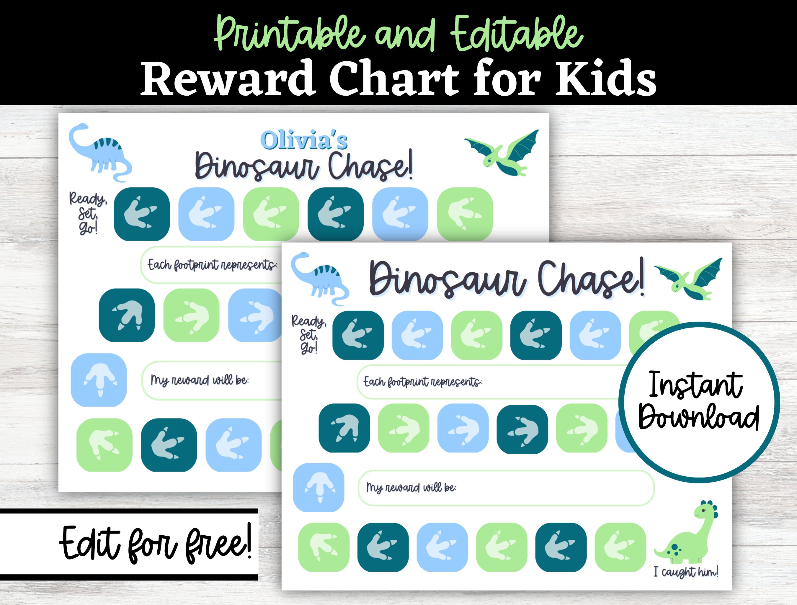 Dinosaur Reward Chart, Dinosaur Chore Chart, Bedtime Chart, Potty ...