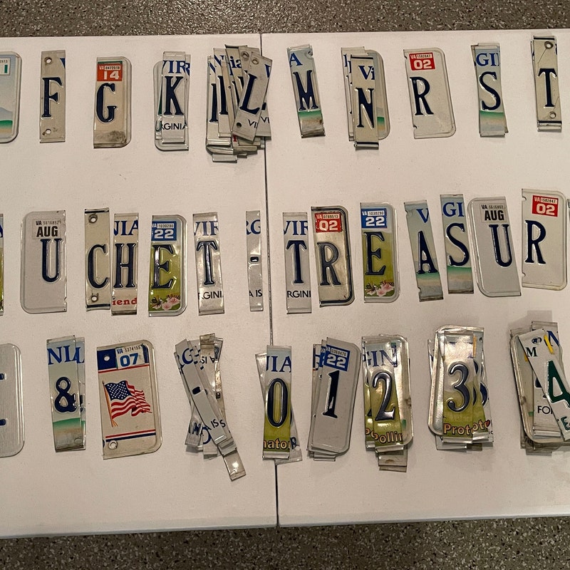 License Plate Letters - Etsy