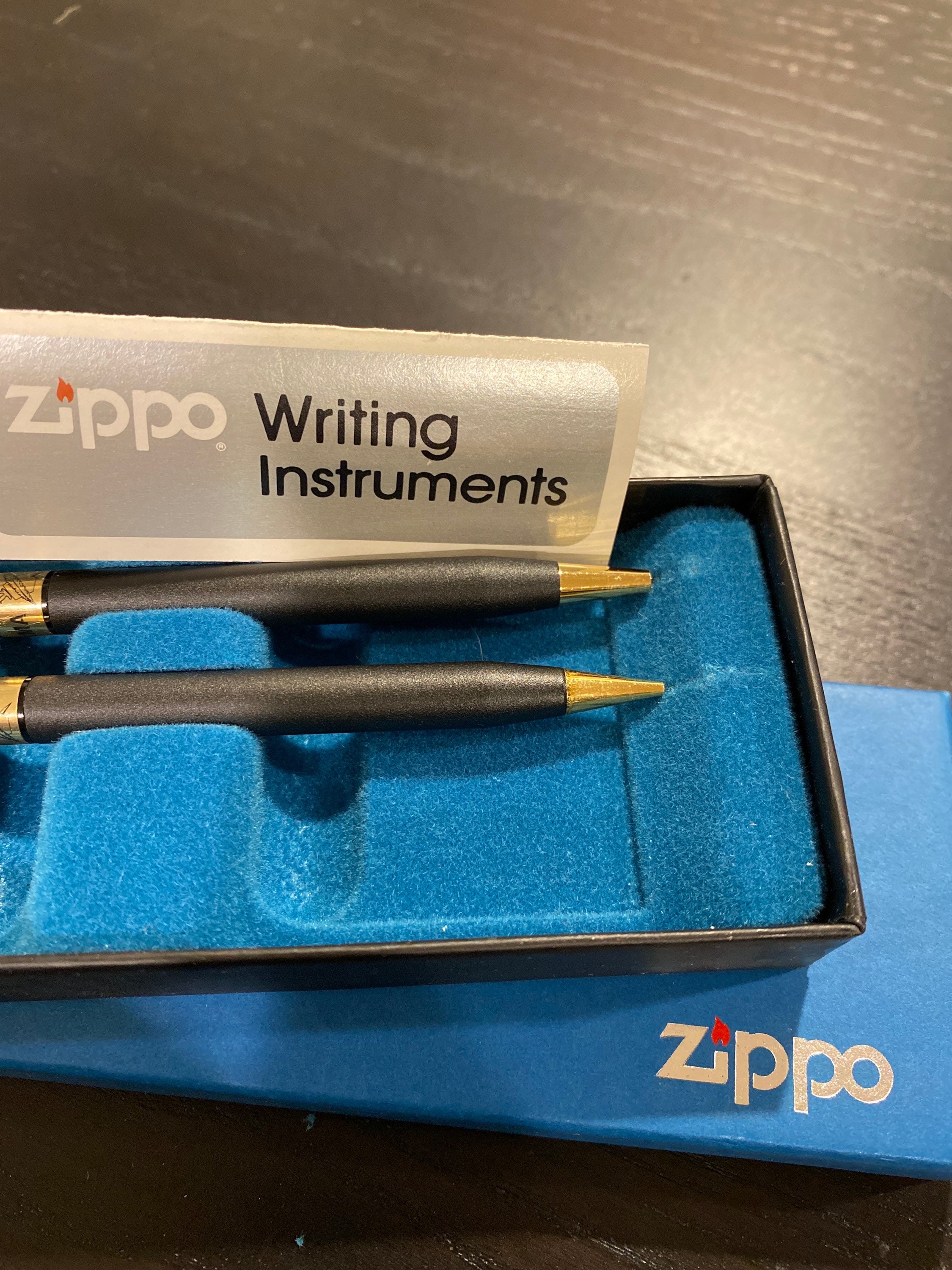 Vintage Zippo Pen and Pencil Set in Box - Etsy