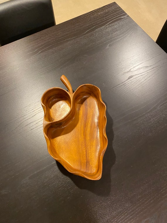 Vintage Wooden Monkey Pod Bowl - Etsy