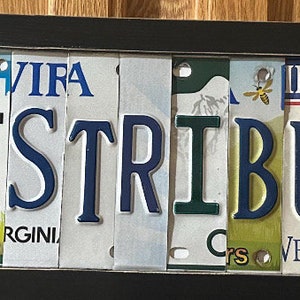 License Plate Letters and Numbers for Craft Projects - Embossed and ...