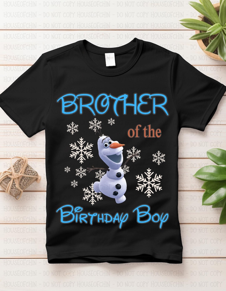 Brother of the Birthday Boy - Olaf - Png - Etsy