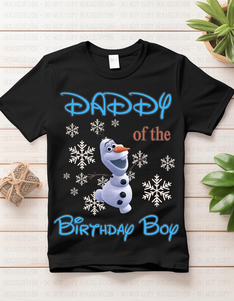 Daddy of the Birthday Boy - Olaf - Png - Etsy