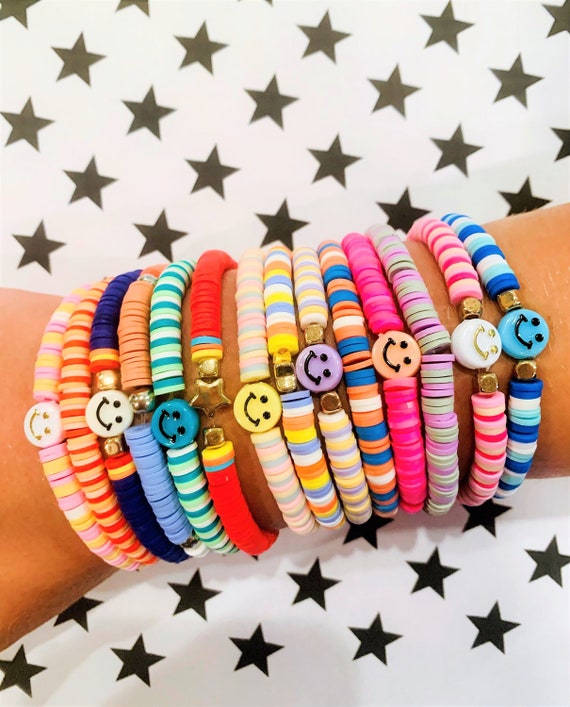 Preppy Bracelet Beach Bracelet Stacking Trendy Etsy