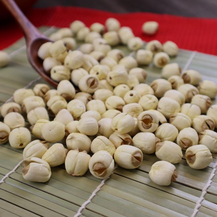 Royal Seafood USA Premium Raw White Lotus Seed Core Removed, Natural ...