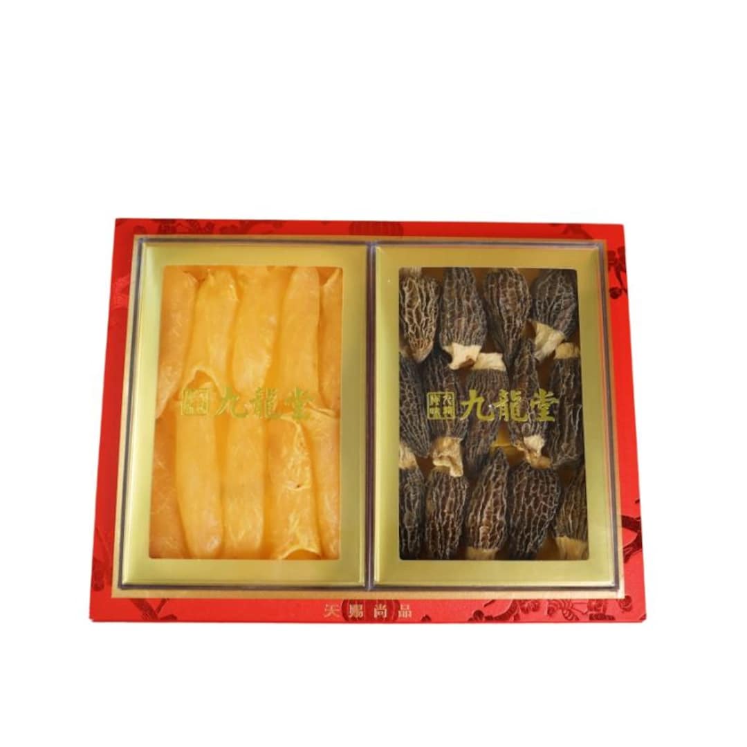 Premium Gift Dried Fish Maw & Dried Moral Holiday Gift Box 1 Box 九龍堂【新春 ...