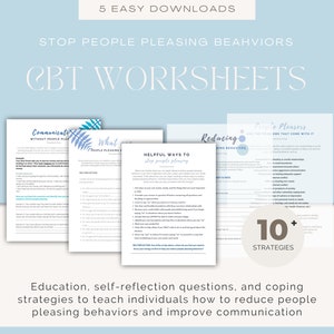 People Pleasing CBT Worksheets: Therapy Tool (PDF Pattern) - Etsy