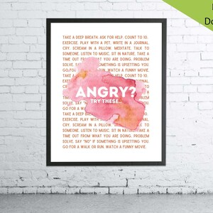 Coping Tools Therapy Office Wall Decor Sign, Counseling Skills, CBT ...