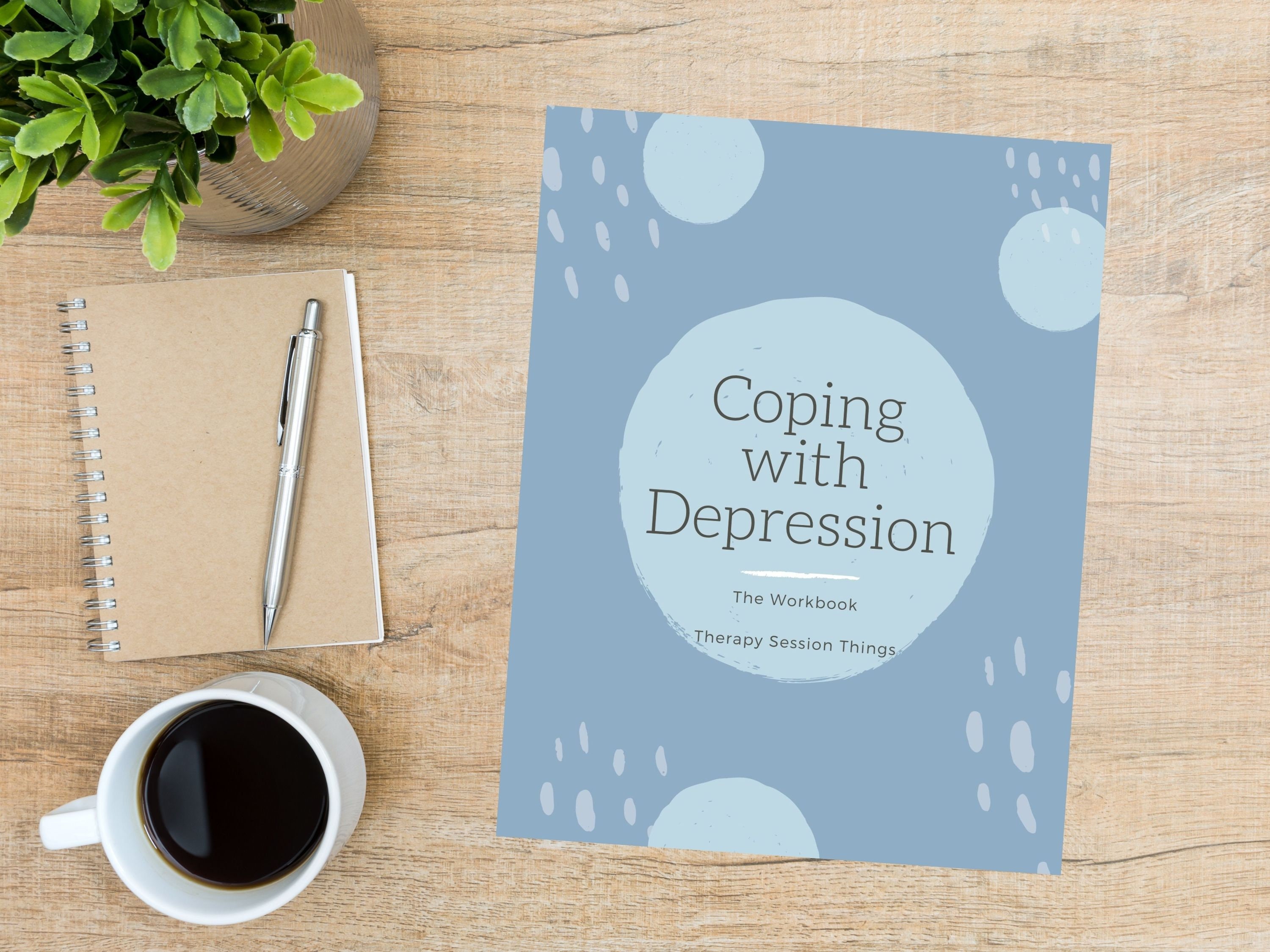 Depression CBT Workbook, Worksheets for Therapists, Counseling Office ...