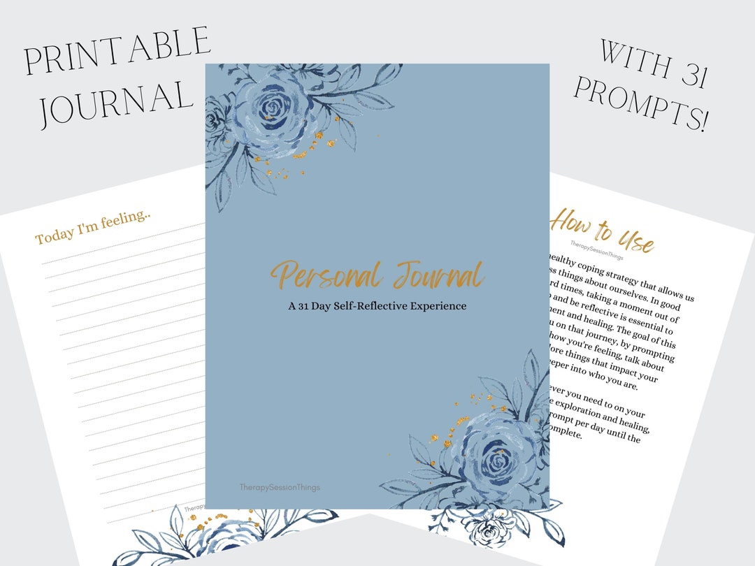 Self-reflection Journal: 31-day Personal Growth Prompts (digital ...