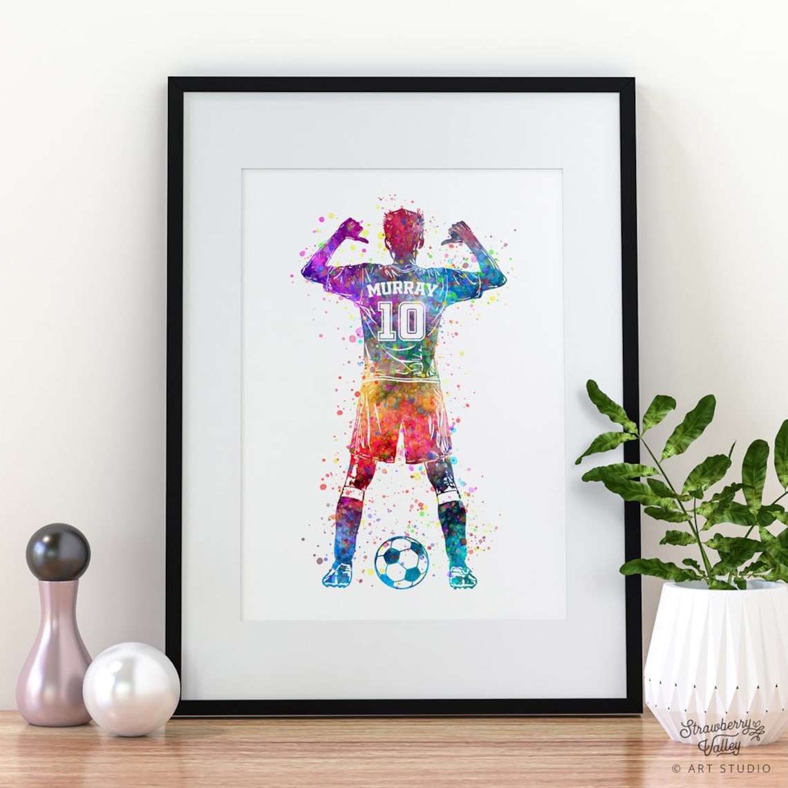 Football Soccer Player Personalised Gift Boys Male Football - Etsy UK