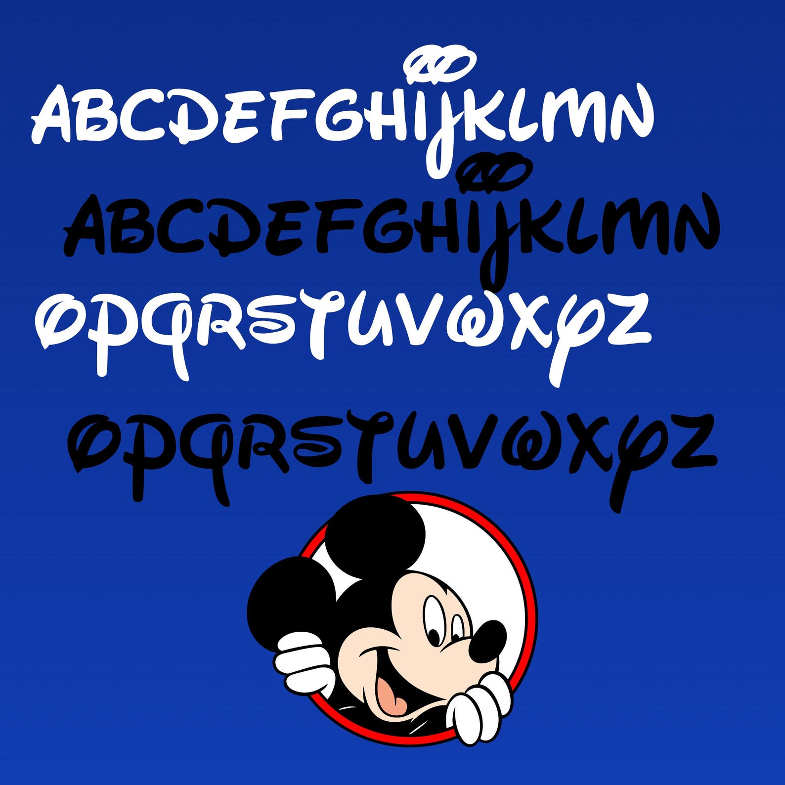 6 Different Kinds of Disney Font | Png Files Plus More - Etsy