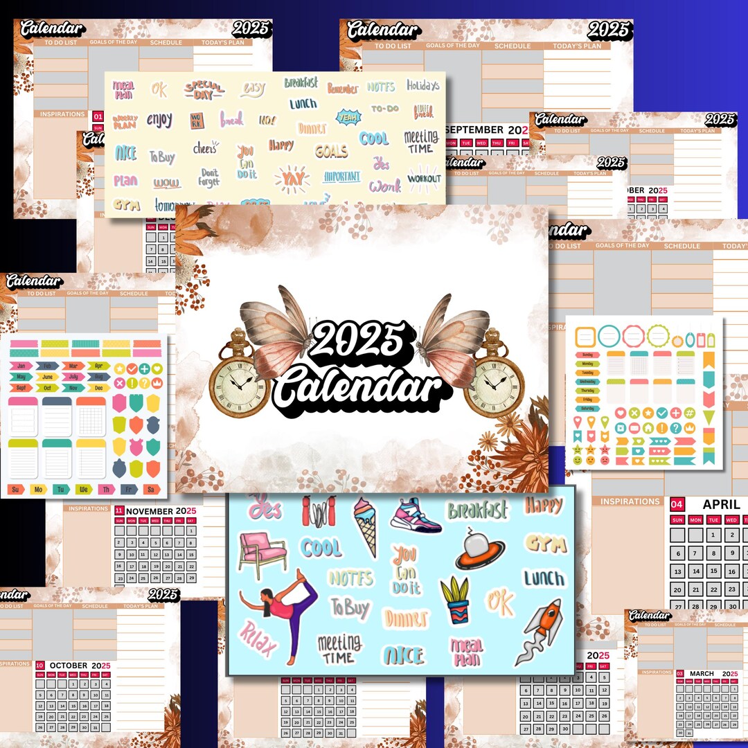 2025 Calendar and Planner-stay Organized All Year: Ultimate 2024 ...