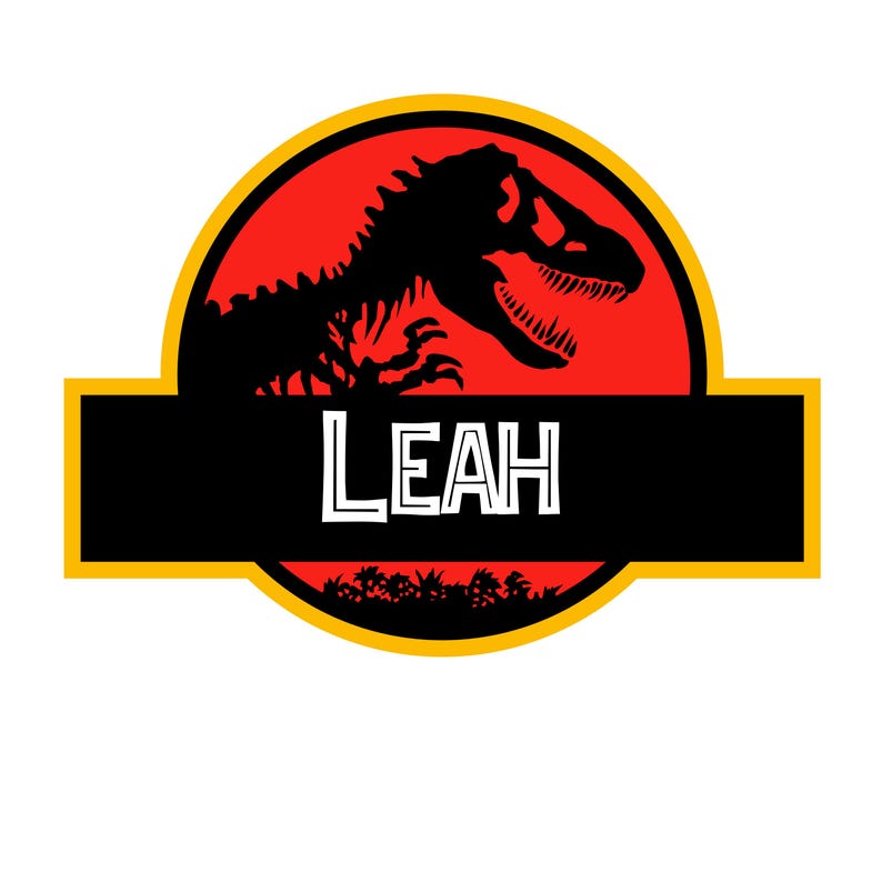Jurassic Park Names|600+ Png Files| Customized Request - Etsy