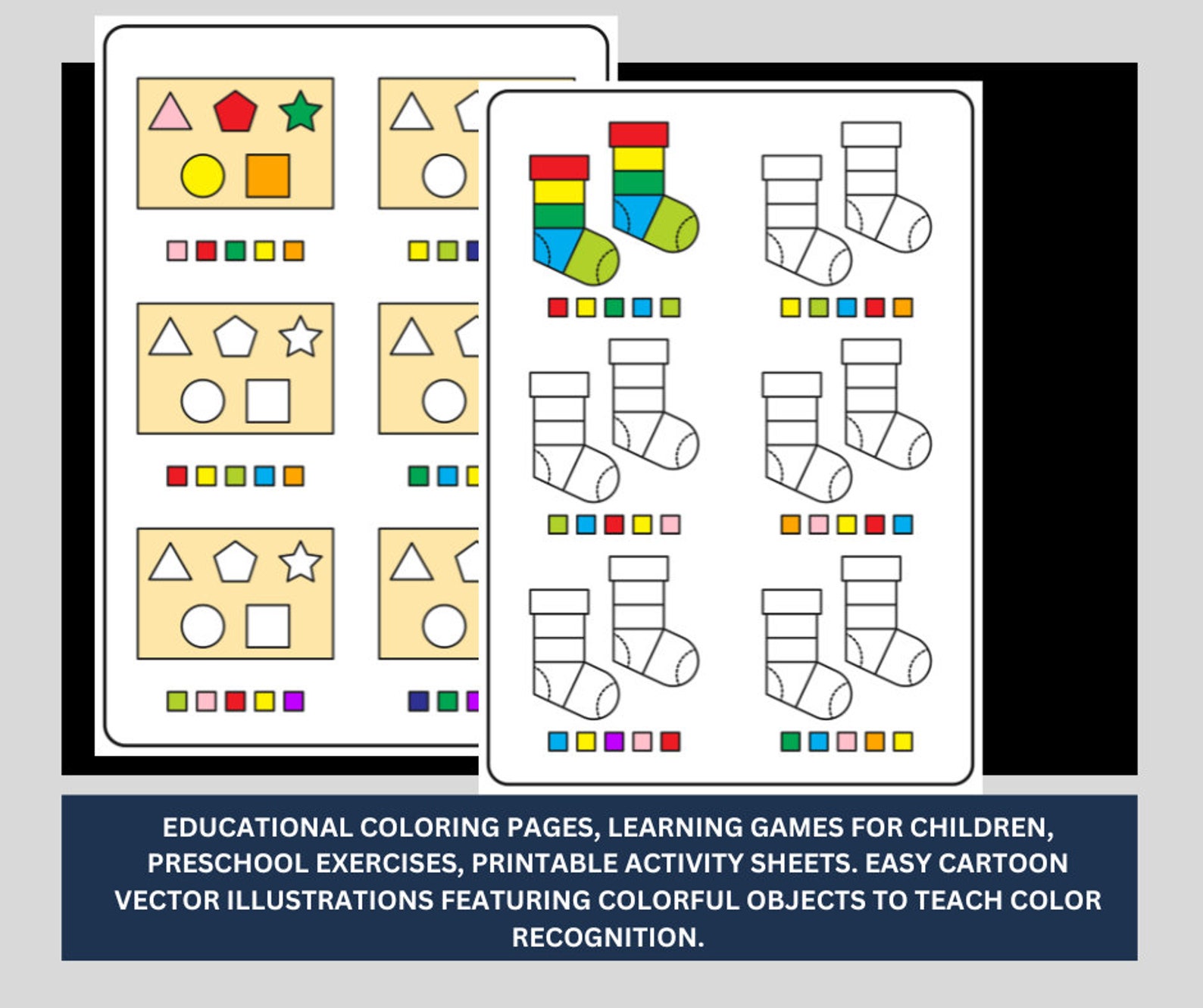 Educational Coloring Pages| Learning Games for Children| Preschool ...