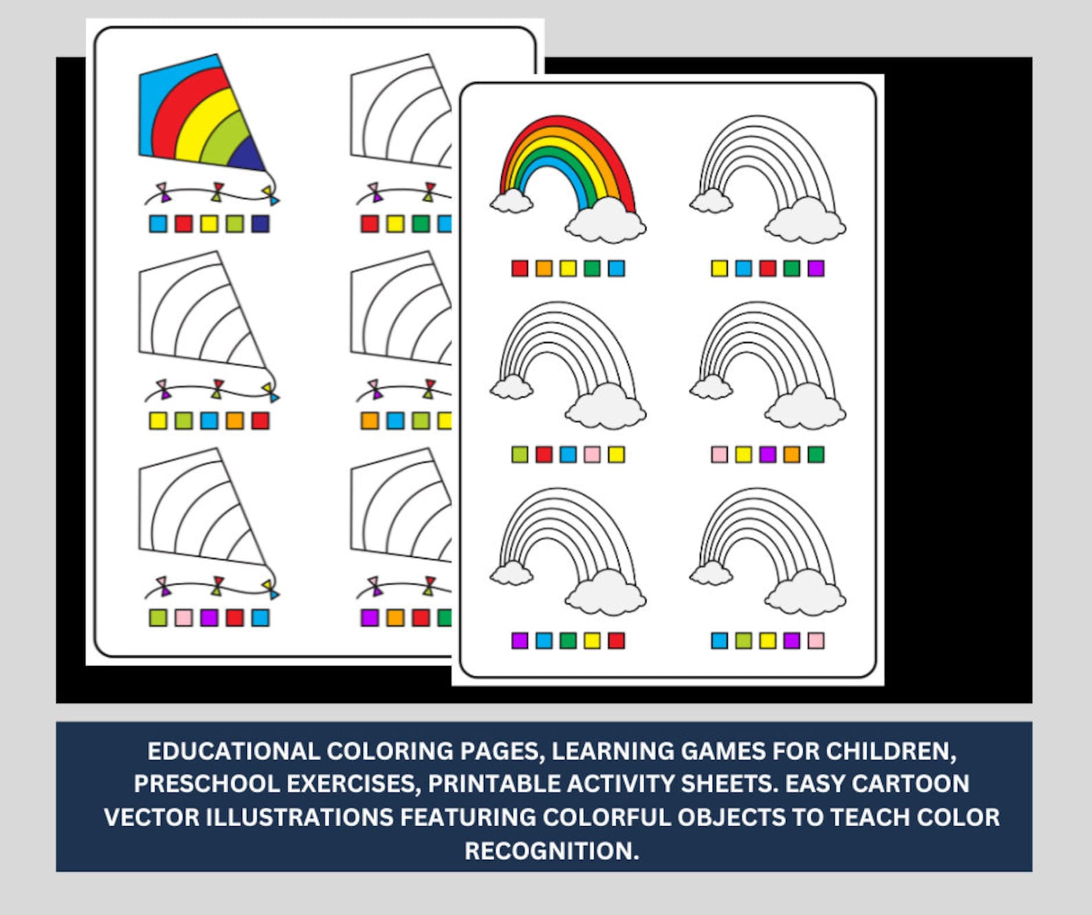 Educational Coloring Pages| Learning Games for Children| Preschool ...