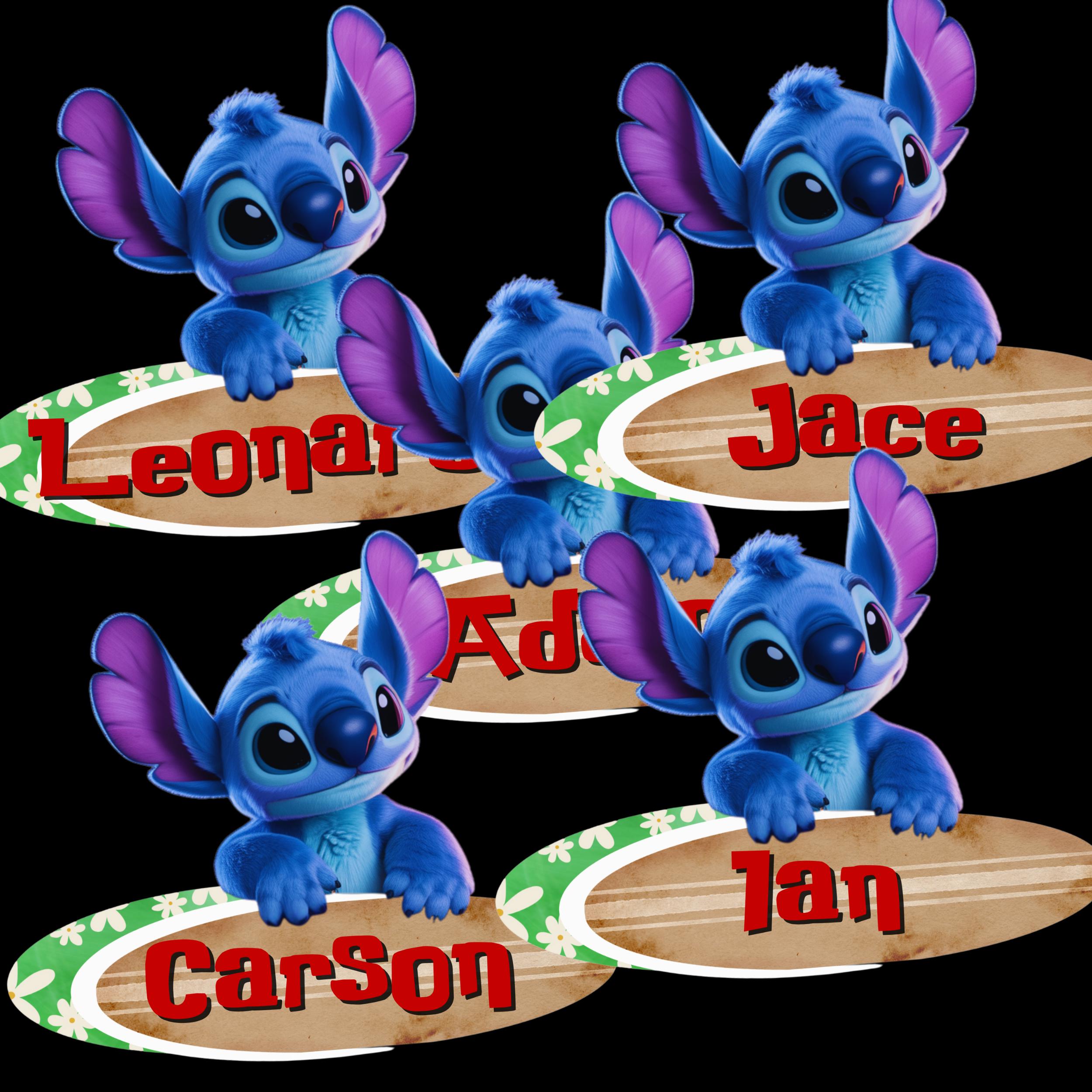 Stitch Customizable List of 100 Boy Names PNG | Editable | Personalized ...