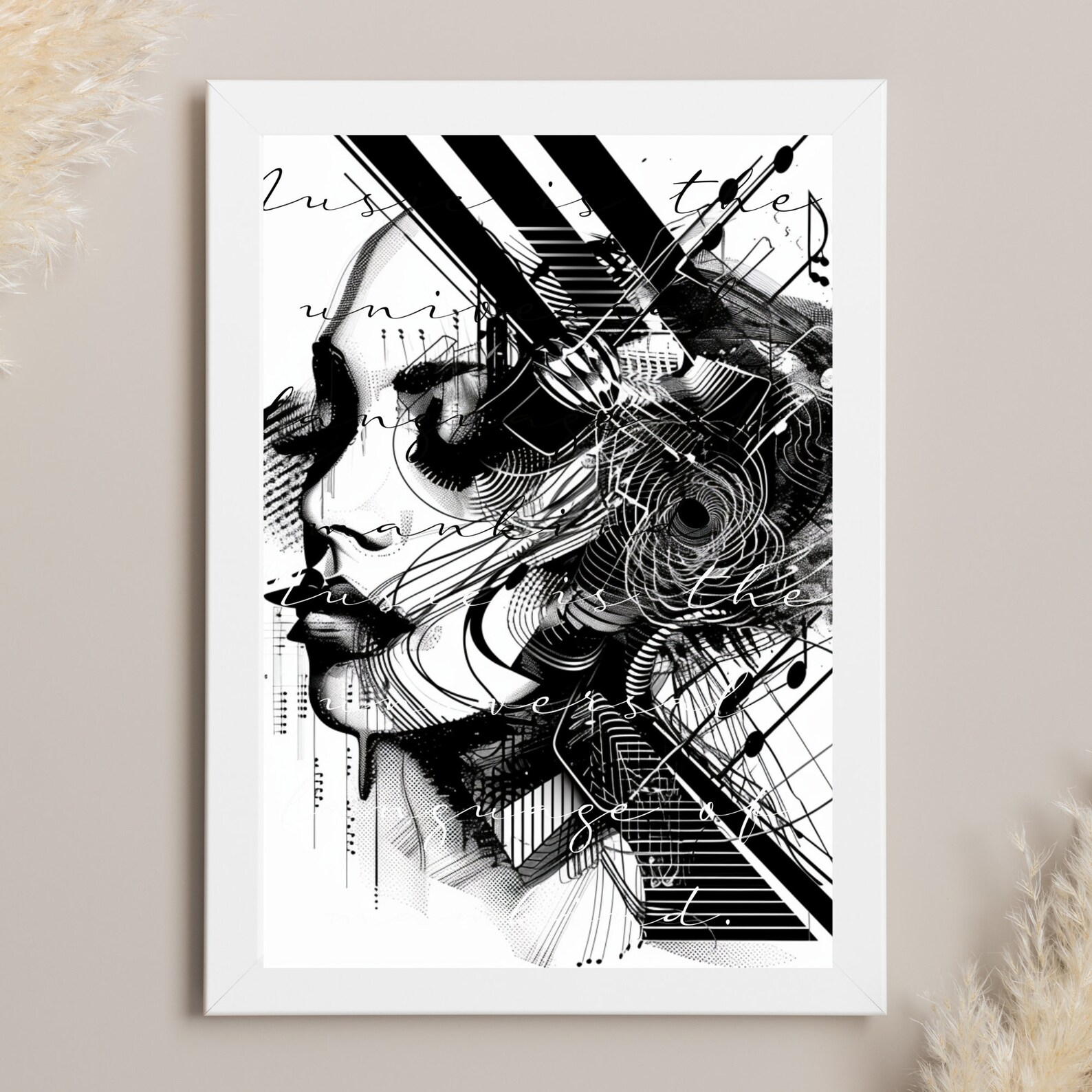 Music is the Universal Language of Mankind, Art Print,music Art,home ...