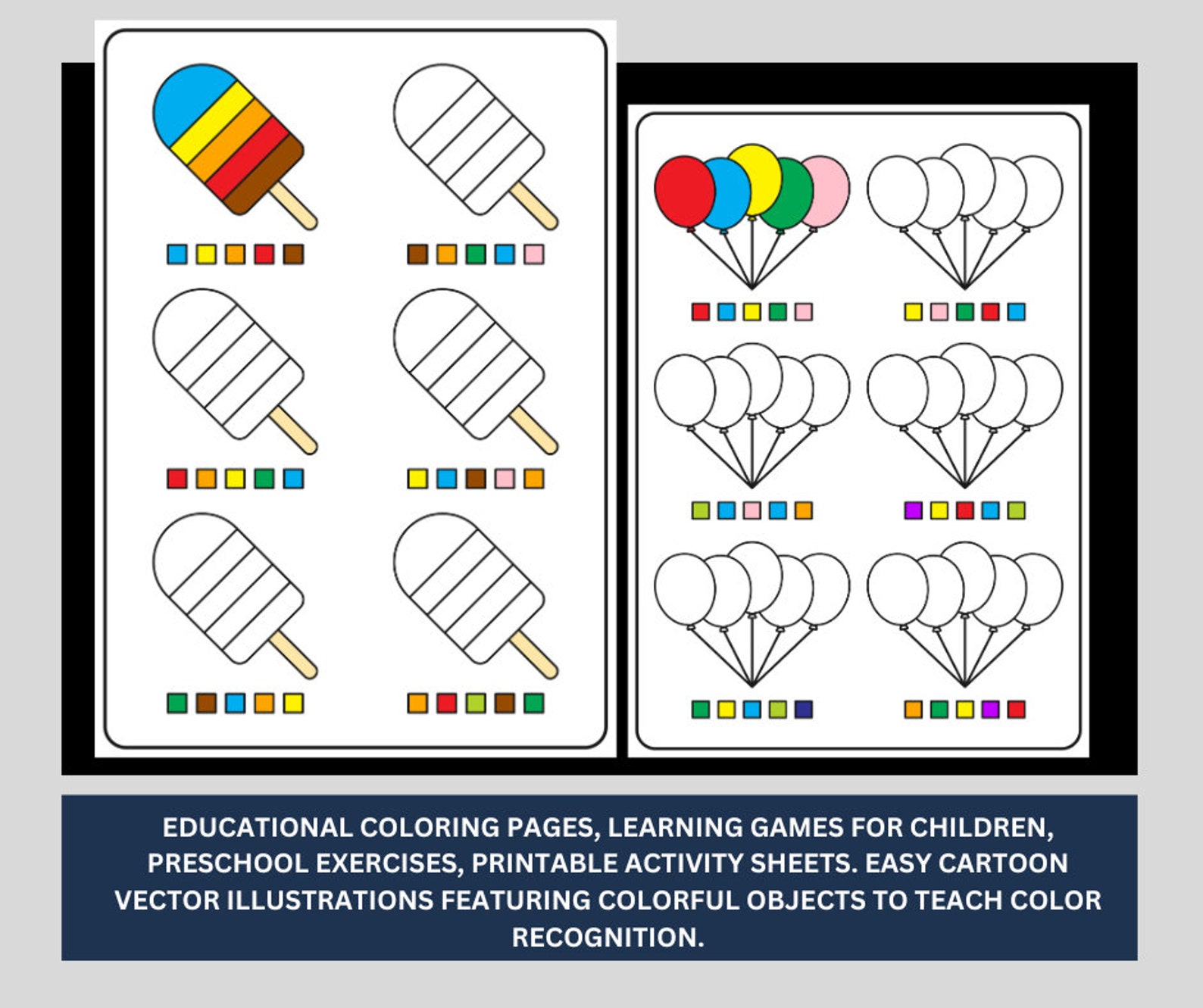 Educational Coloring Pages| Learning Games for Children| Preschool ...