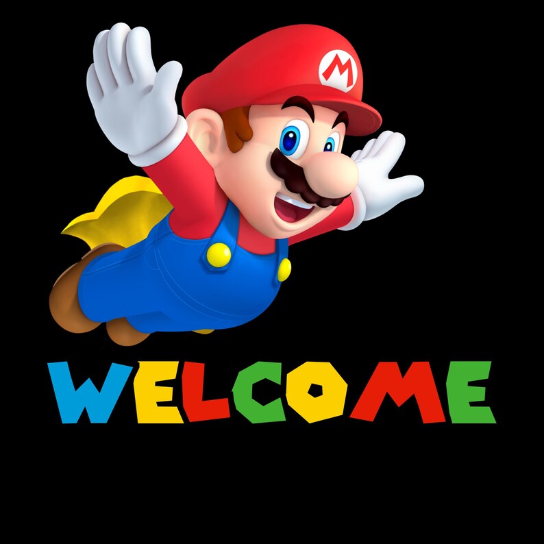 Super Mario Font Movable Alphabet - Etsy