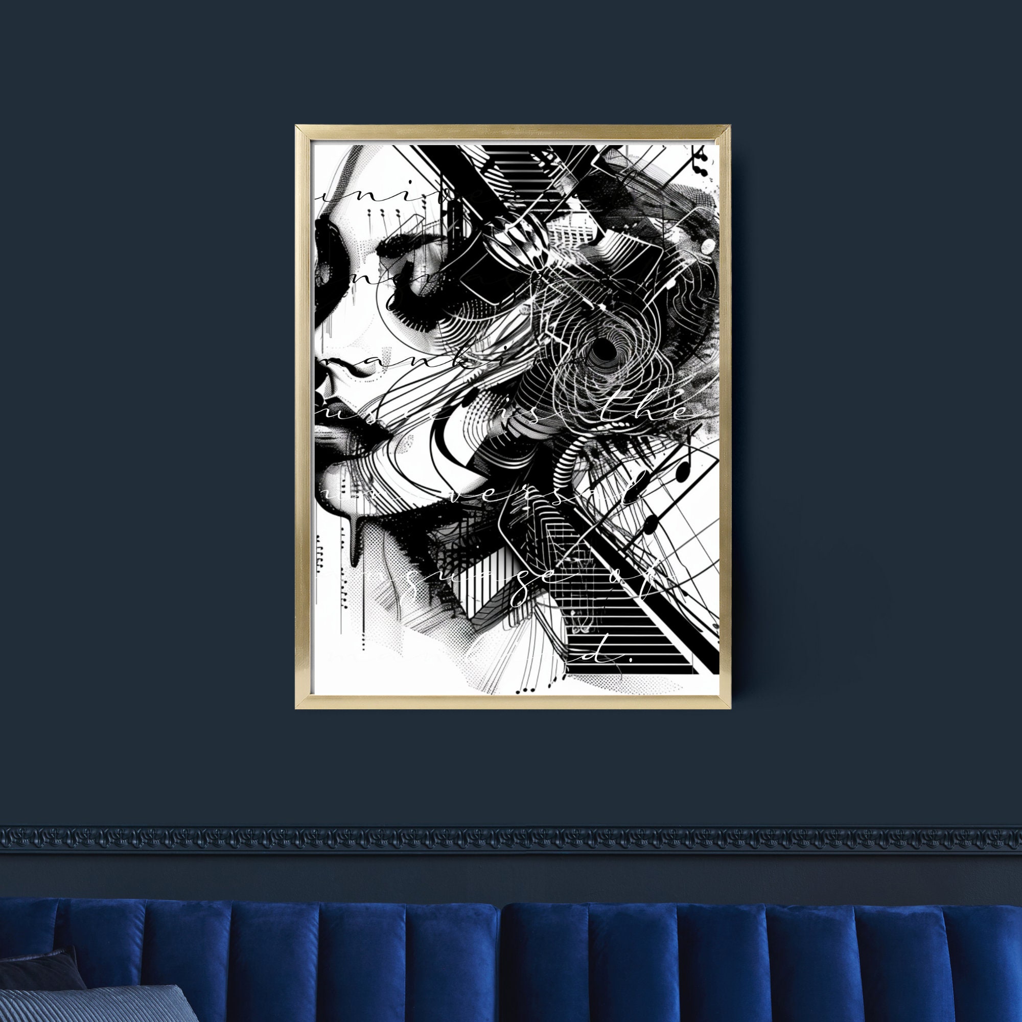 Music is the Universal Language of Mankind, Art Print,music Art,home ...