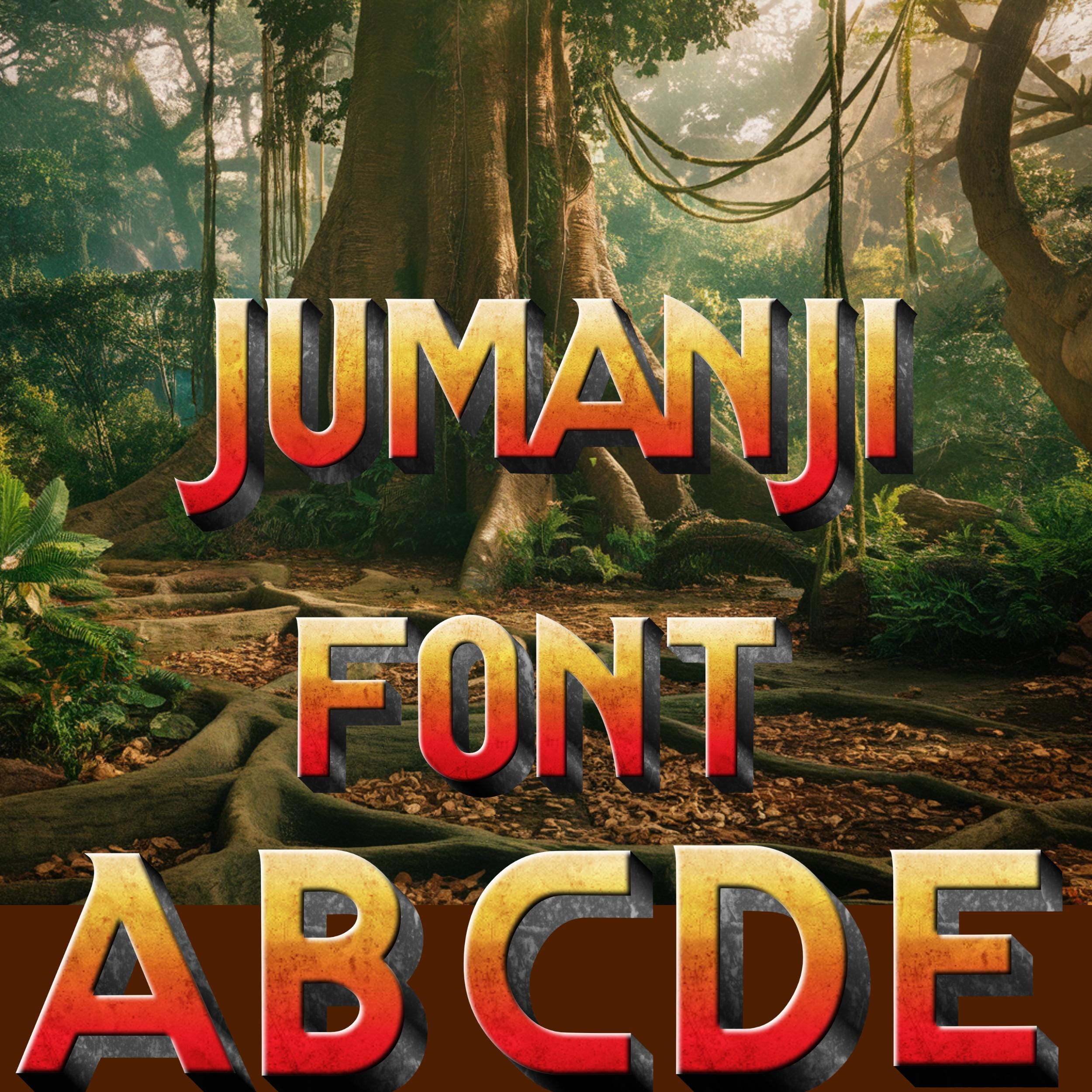 Jumanji PNG Font Download Adventure-inspired Letters Png - Etsy