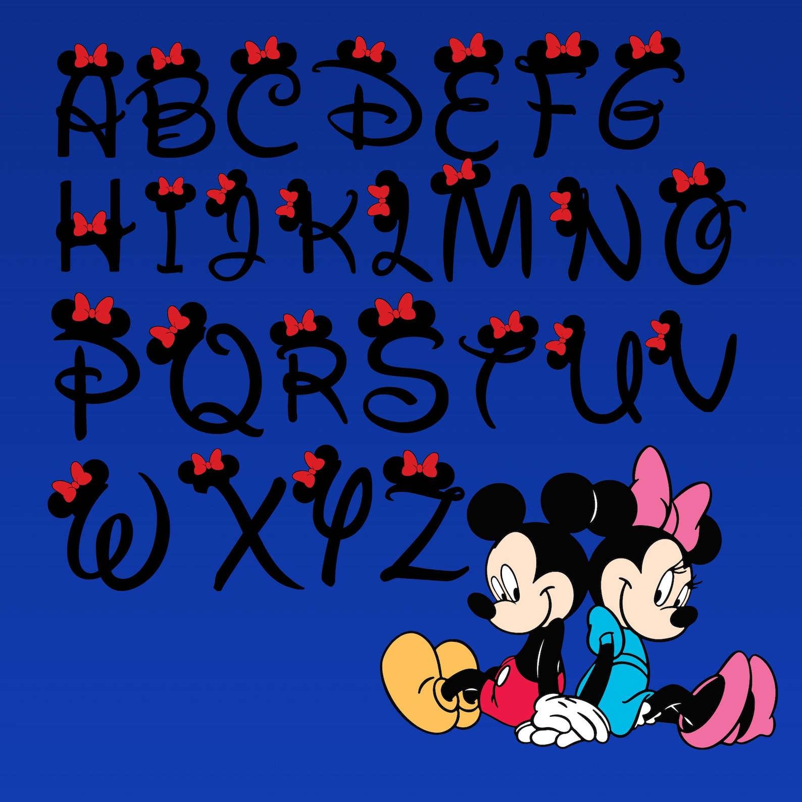 6 Different Kinds of Disney Font | Png Files Plus More - Etsy