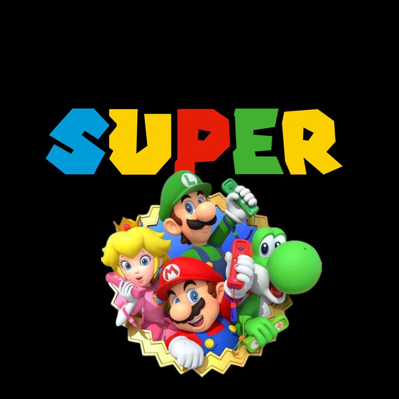 Super Mario Font Movable Alphabet - Etsy