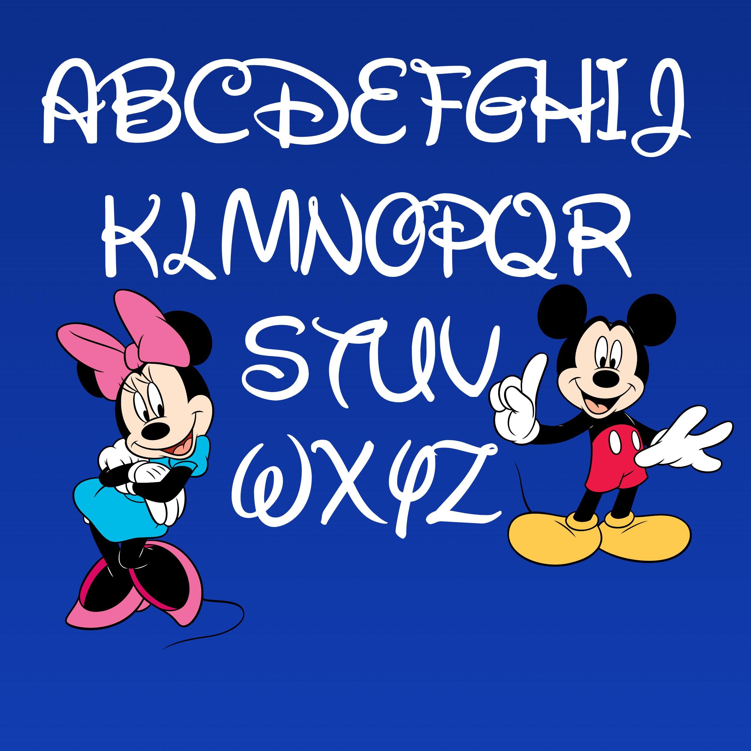 6 Different Kinds of Disney Font | Png Files Plus More - Etsy