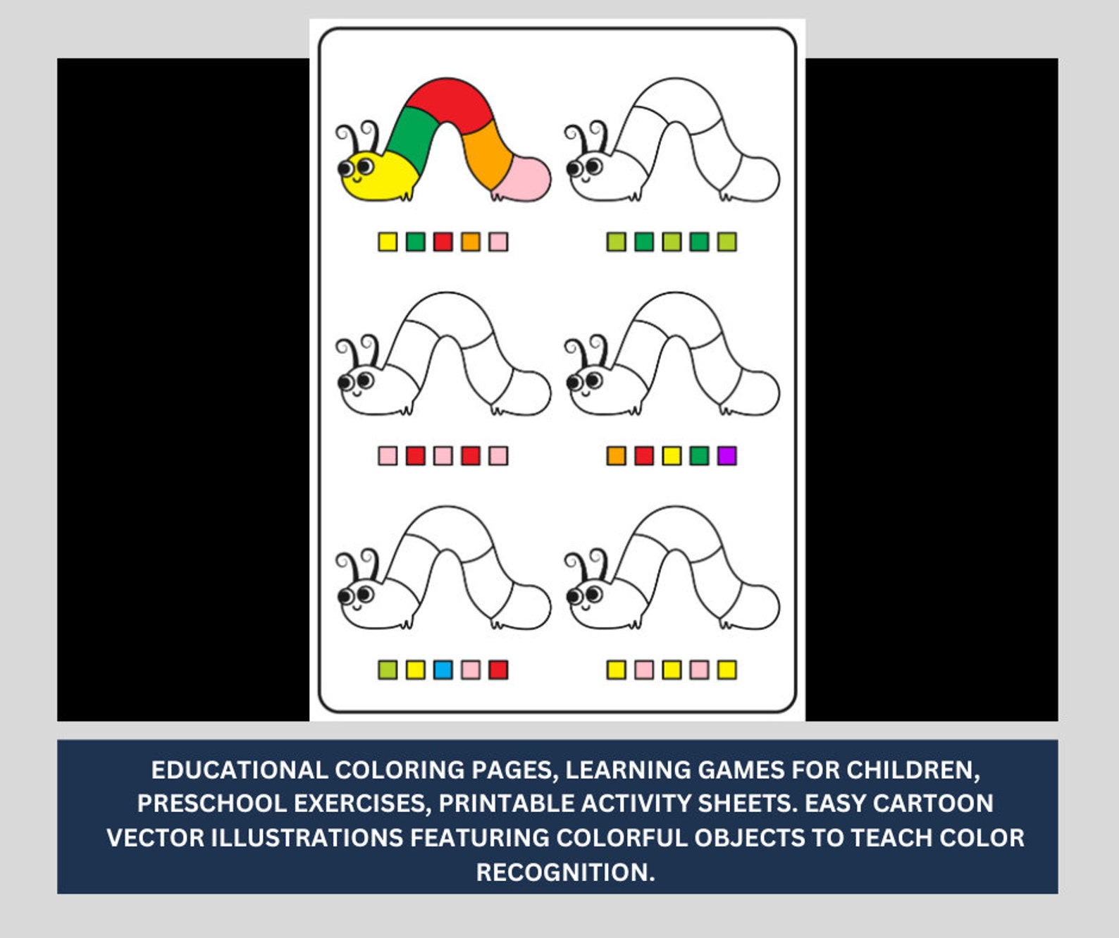 Educational Coloring Pages| Learning Games for Children| Preschool ...