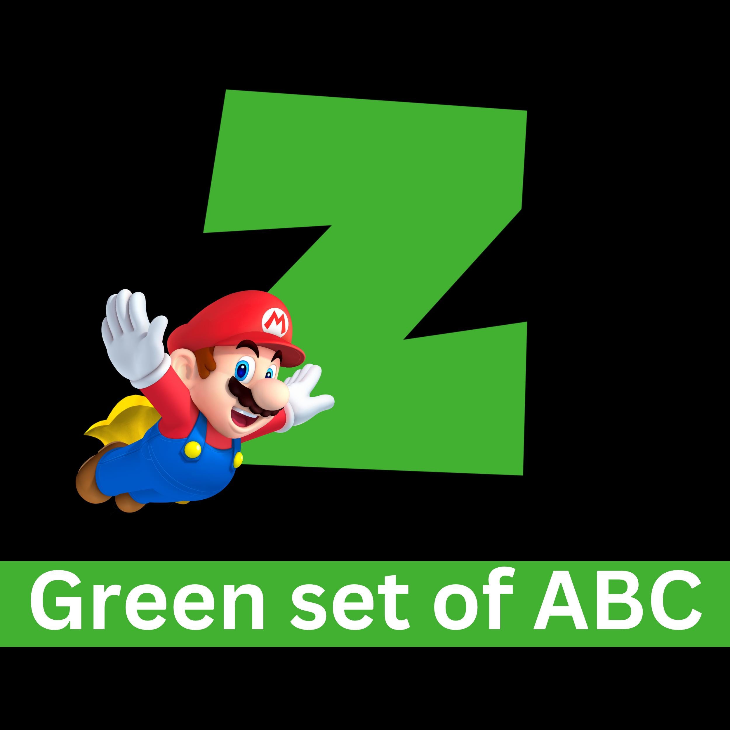 Super Mario Font Movable Alphabet - Etsy