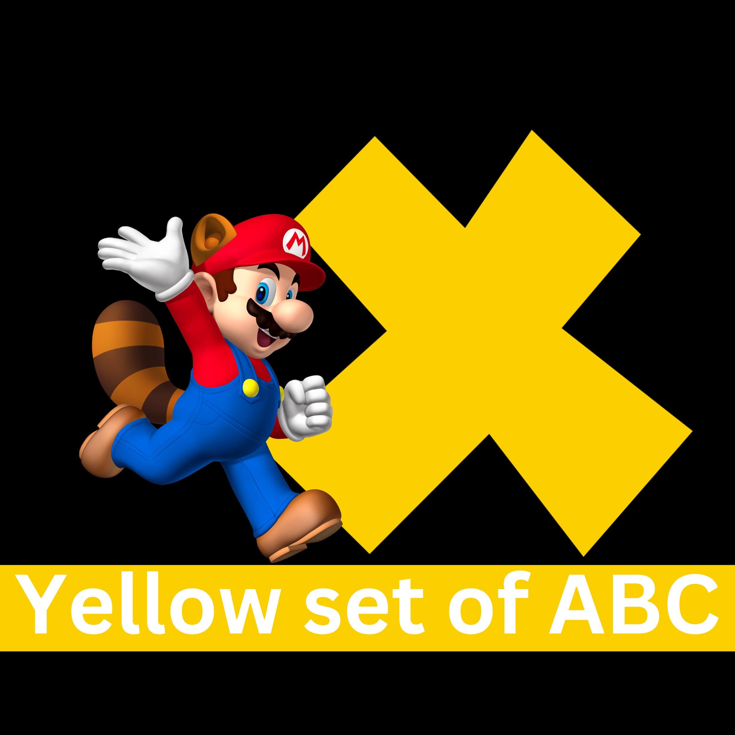 Super Mario Font Movable Alphabet - Etsy