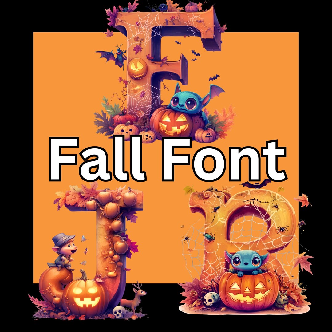 Fall Halloween Alphabet - Etsy
