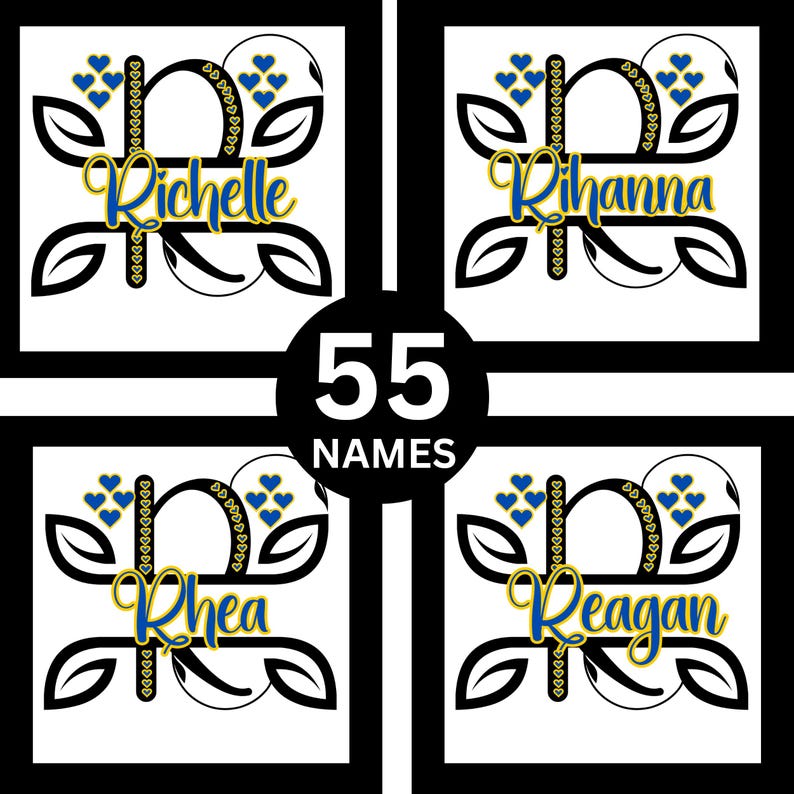 Custom Name Monogram Logo - Instant Digital Download Png - Etsy