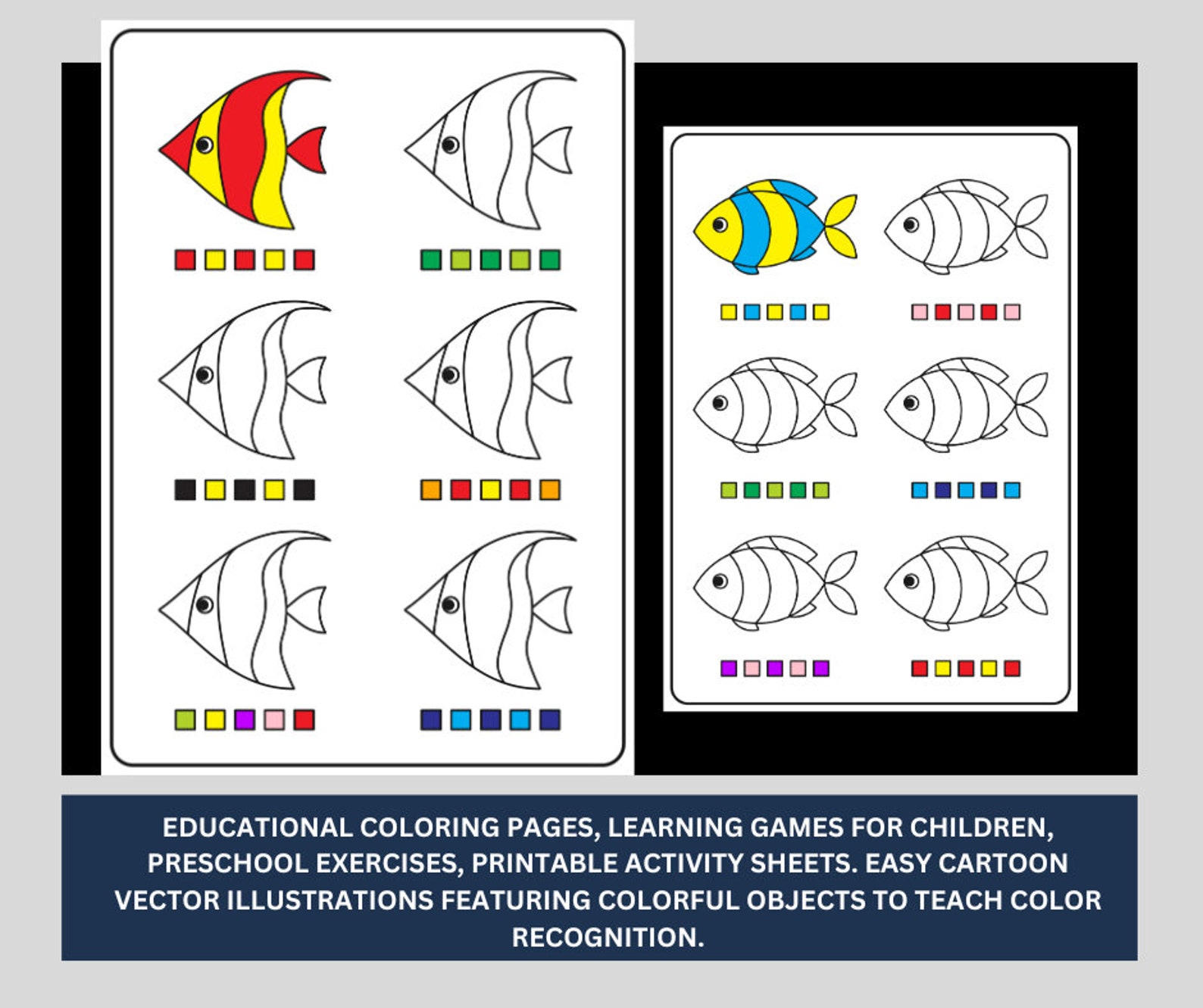 Educational Coloring Pages| Learning Games for Children| Preschool ...