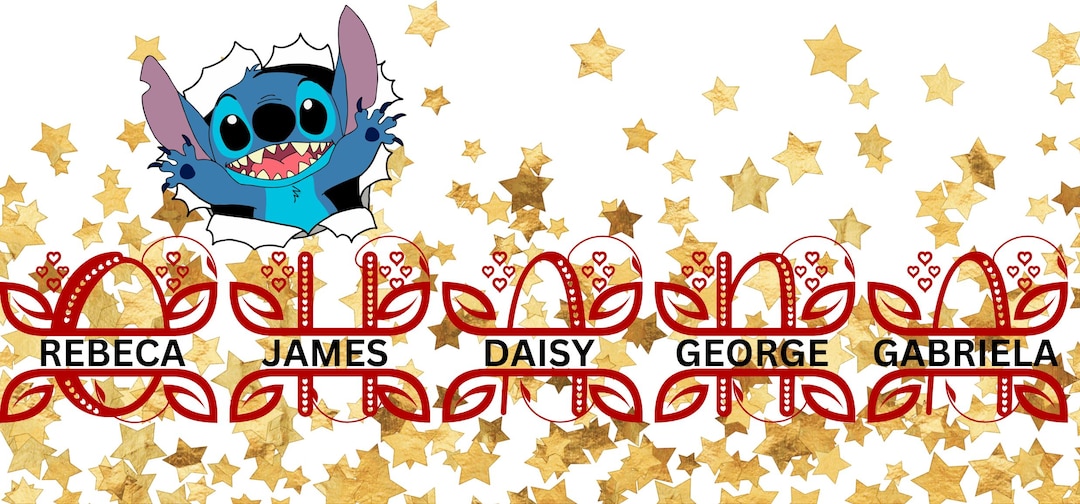 Lilo and Stich Ohana Means Family Customizable Names PNG - Etsy
