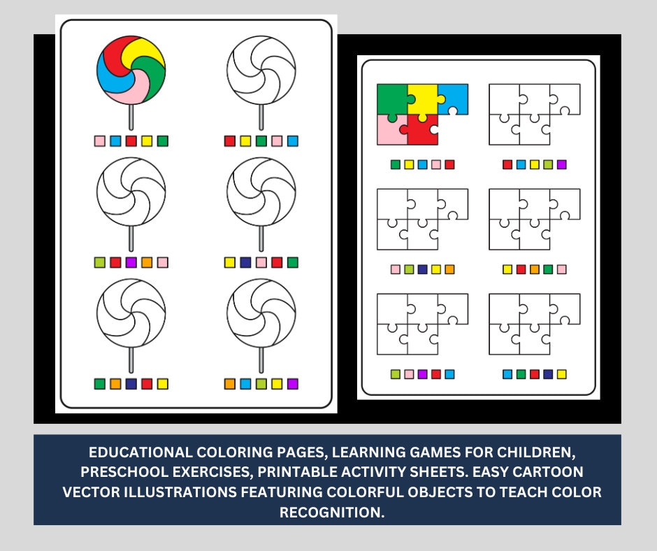 Educational Coloring Pages| Learning Games for Children| Preschool ...