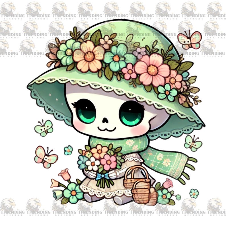 Spring Chibis Skeleton Png - Etsy