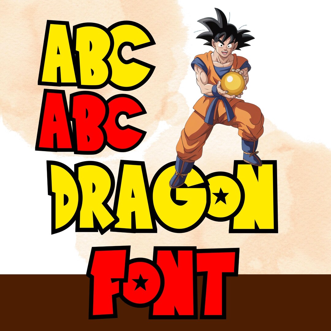 Dragon Font PNG - Etsy