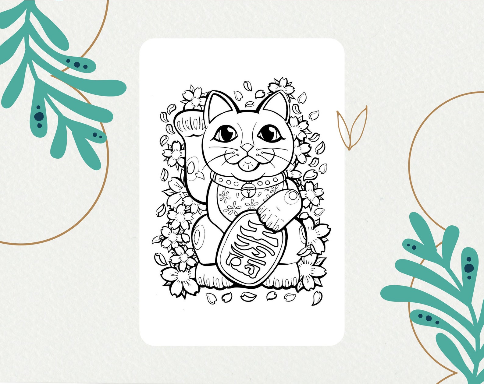 Asian Theme Coloring Book / Instant Download PDF Pages - Etsy