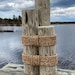 Beautiful (larger) Nautical Shore Piling. This Piling Stands 28" Tall ...