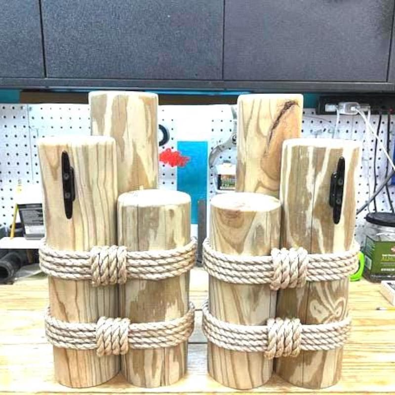 Pilings With Rope - Etsy