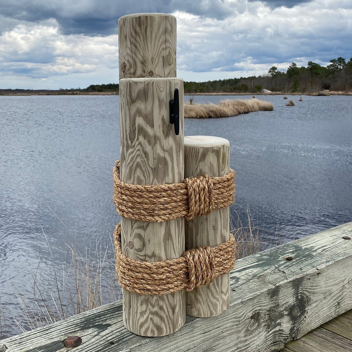 Beautiful larger Nautical Shore Piling. This Piling Stands - Etsy