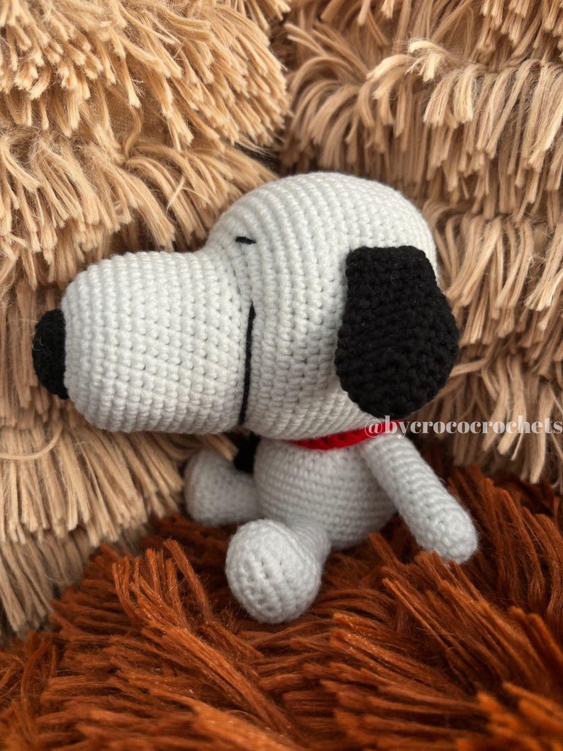 No Sew Snoopy Pattern No Sew Amigurumi Crochet Plushie Pattern Easy ...