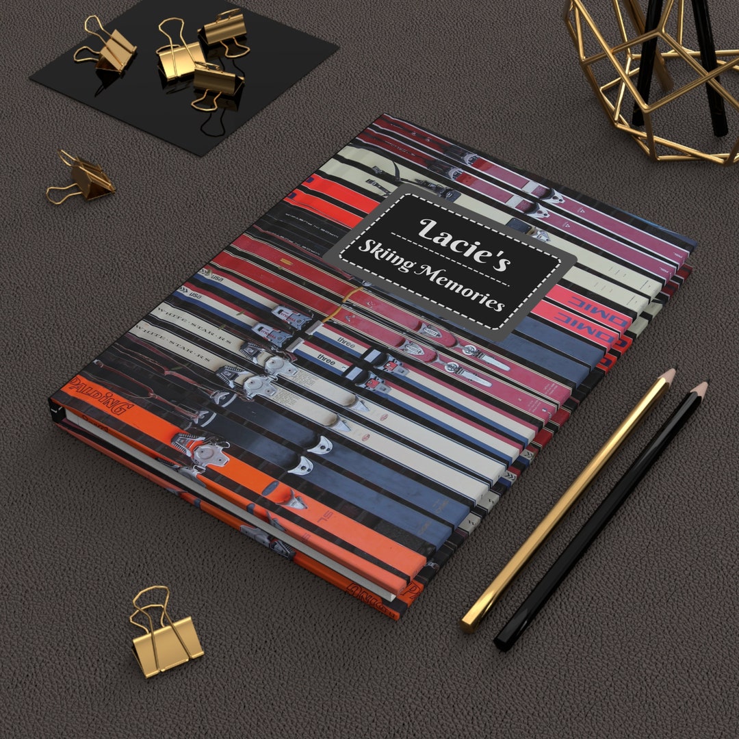 Personalized Skiing Memories - Hardcover Journal, Matte Finish ...