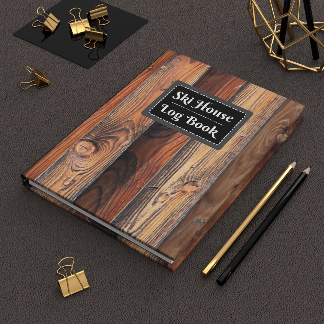 Ski House Log Book - Hardcover Journal, Matte Finish, Birthday Gift for ...